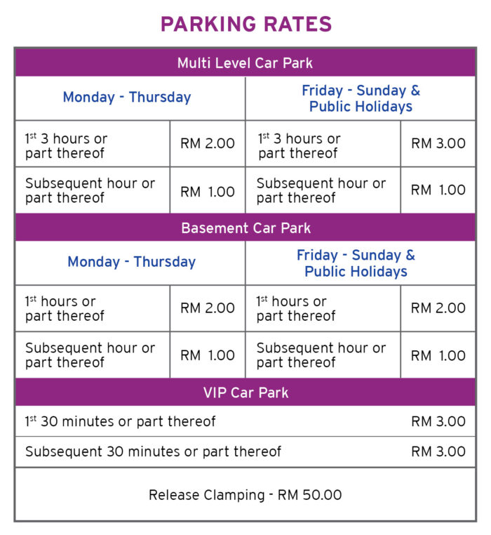 Parking Info | Aman Central